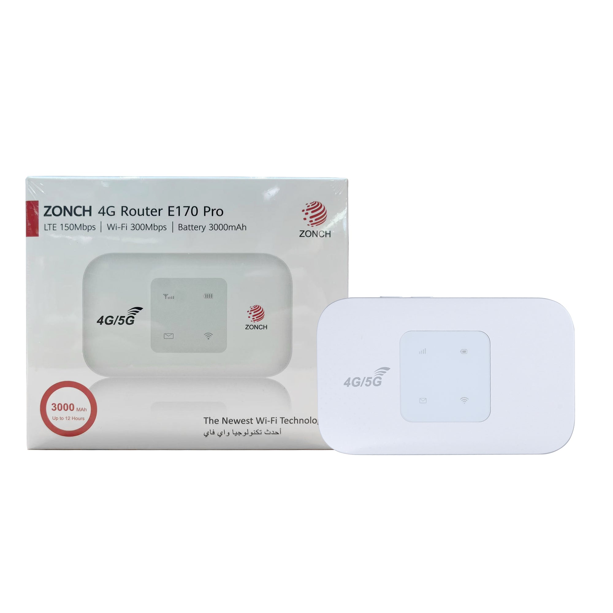 ZONCH E170 Wifi 4G USB-C Pocket Router White – 4Phones.eu