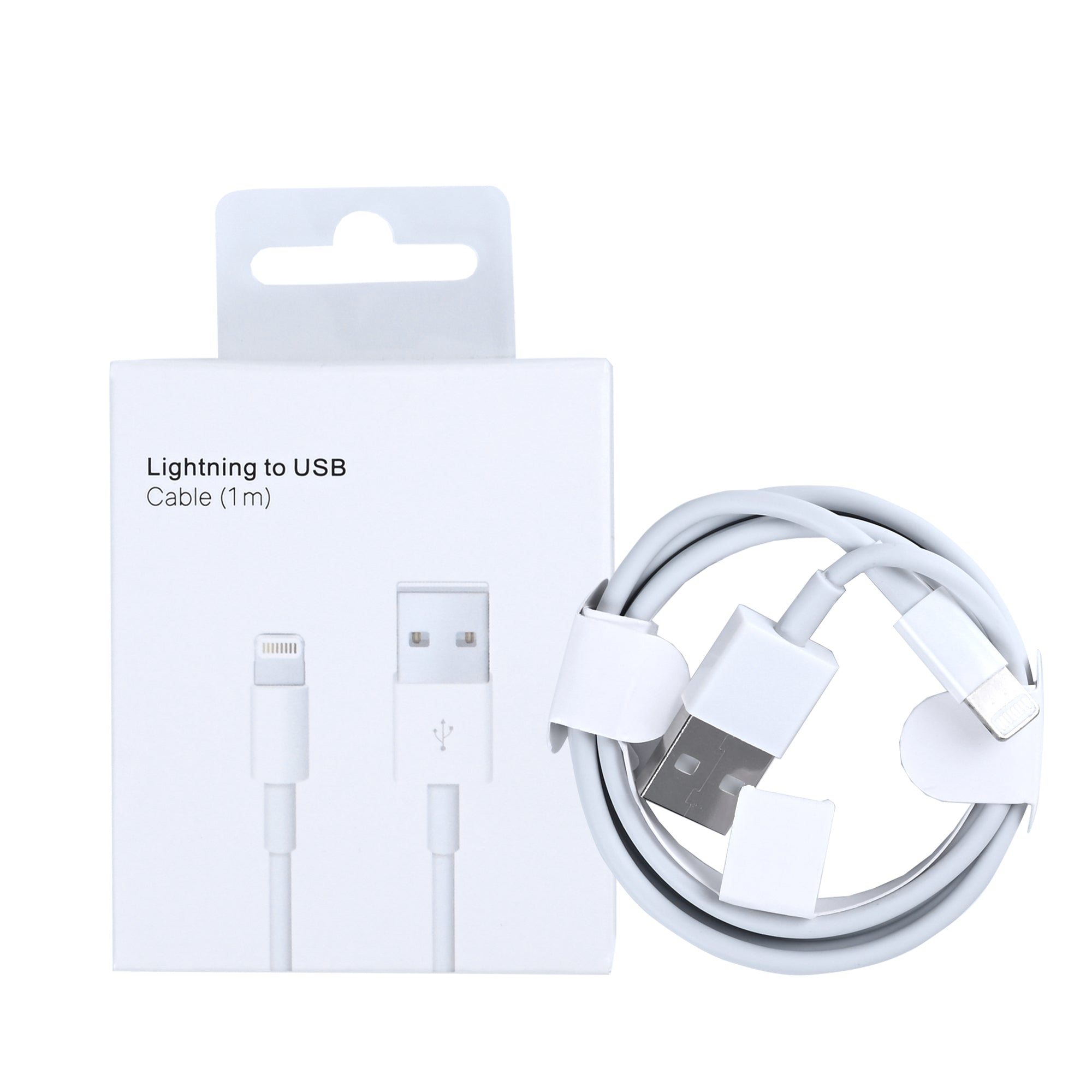 For Apple USB-A To Lightning Cable 100cm White Retail Box – 4Phones.eu